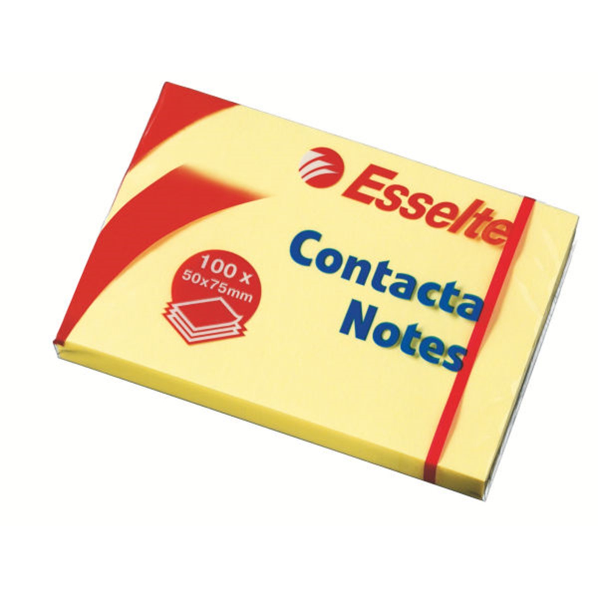 Esselte Haft-Notizzettel ›Contacta-Notes‹, 50x75 mm, Gelb (ES-83005)