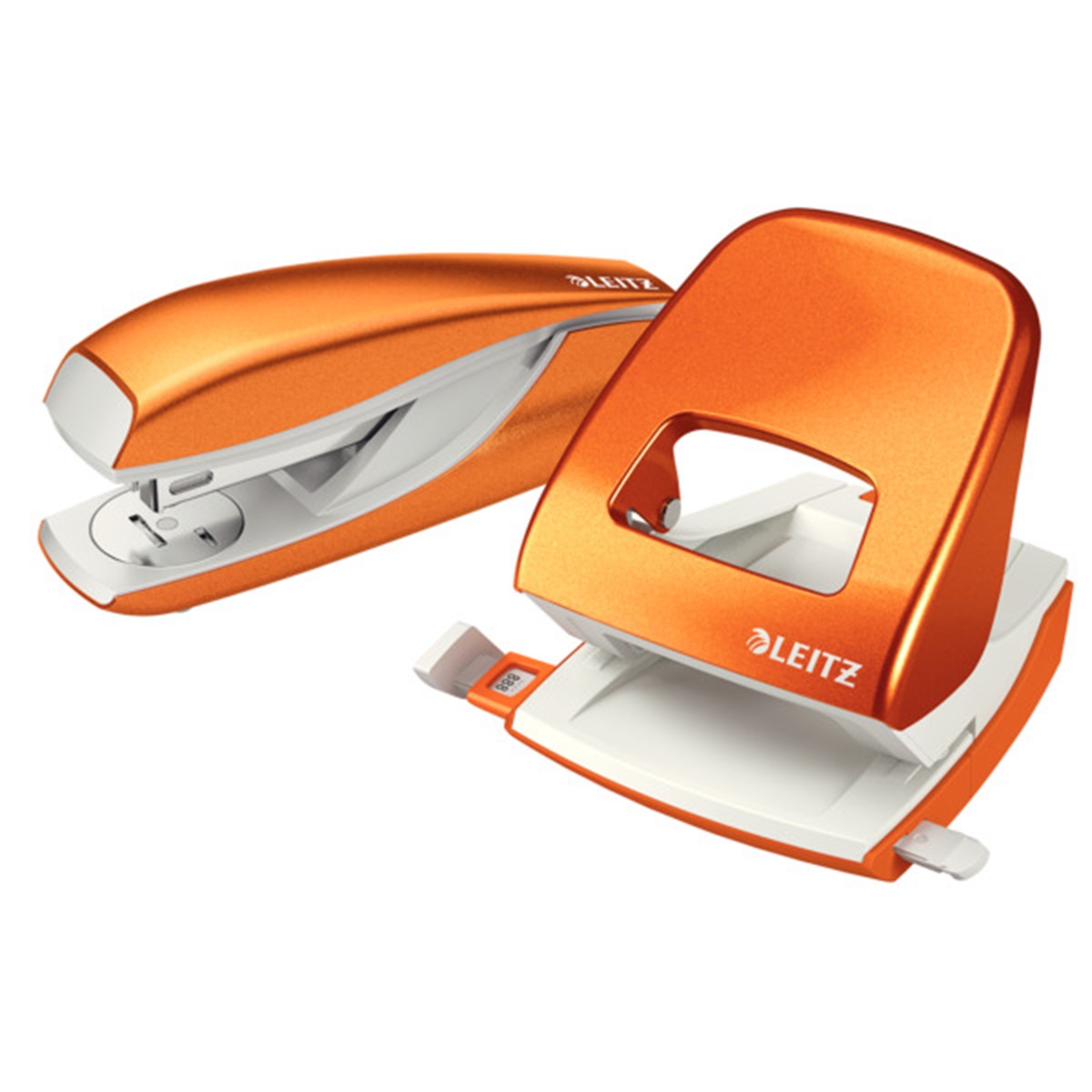 Leitz New NeXXt WOW Bürolocher (Metall), Orange Metallic (5008-10-44)