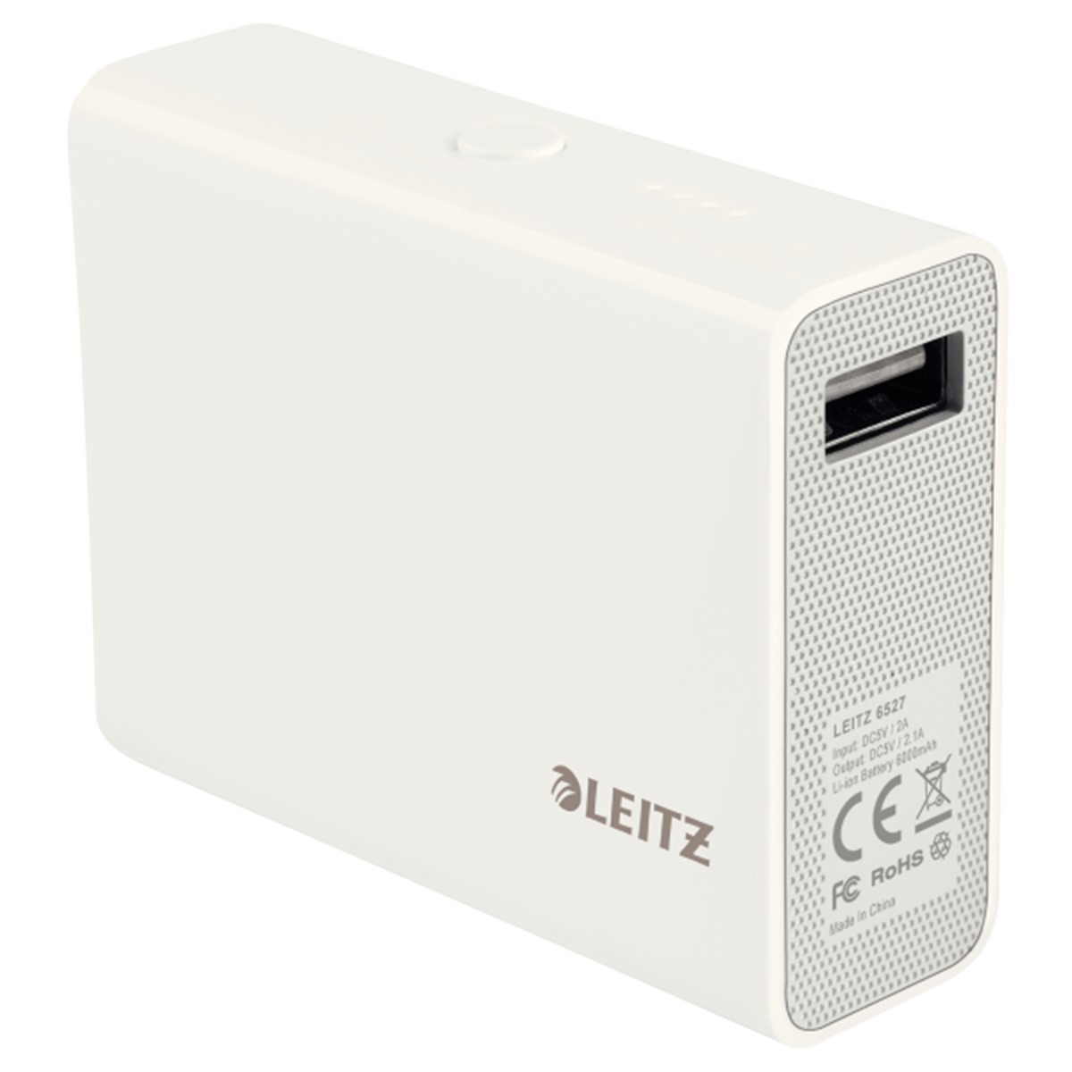 Leitz Complete USB Powerbank 6000, Weiß (6527-00-01)